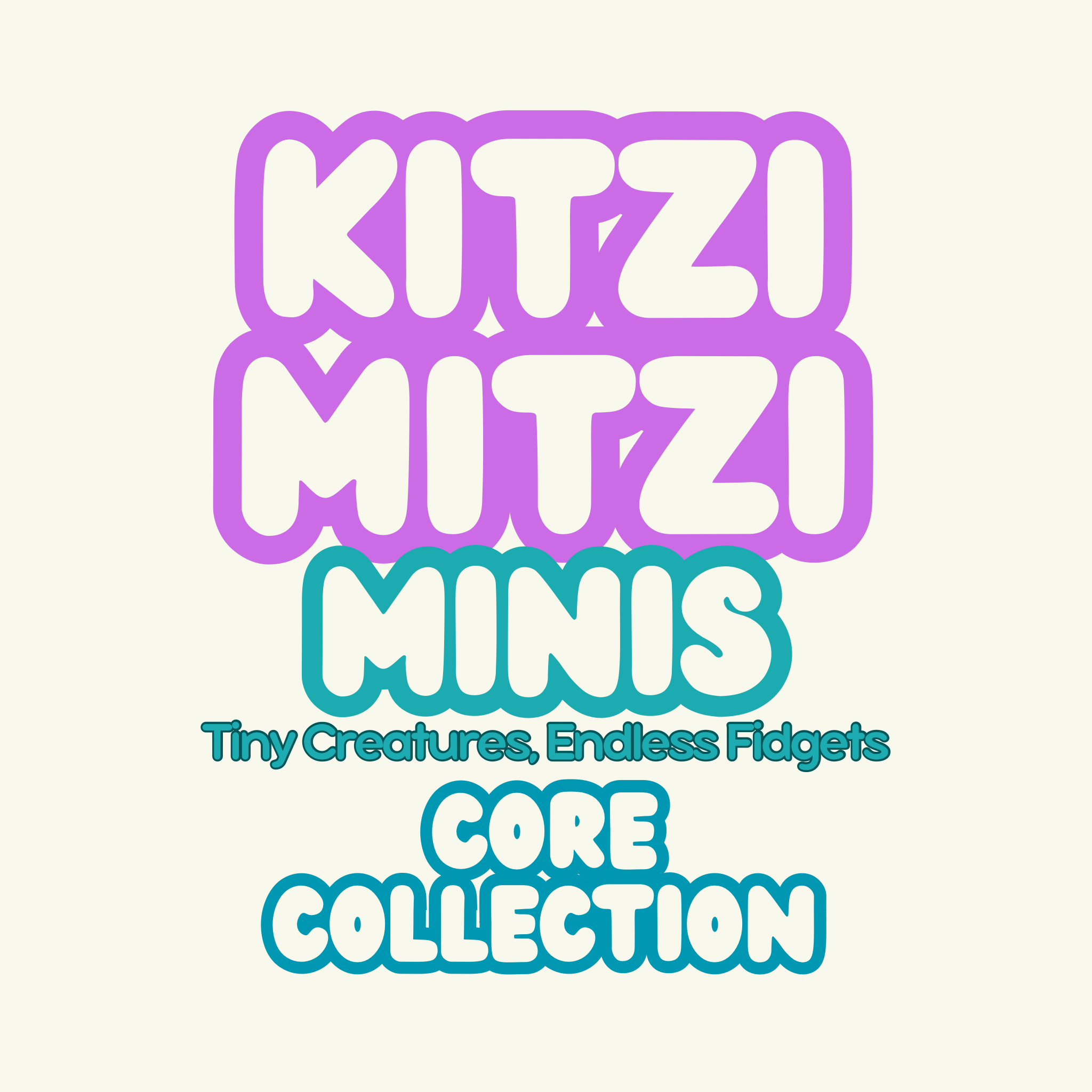Kitzi Mitzi Minis Core Collection | 12 Collectible 3D Printed Fidget ...