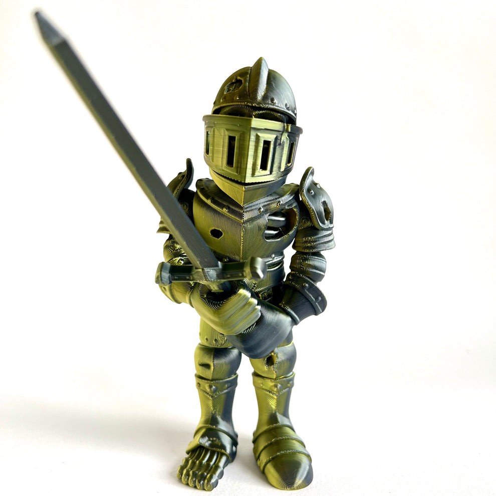3D Printed Skeleton Knight | Articulating Figure with Sword – Iubi ...